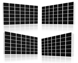 3d video walls Royalty Free Vector Image - VectorStock