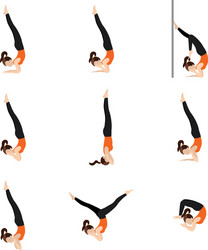Yoga Scorpion Pose Vector Images (68)