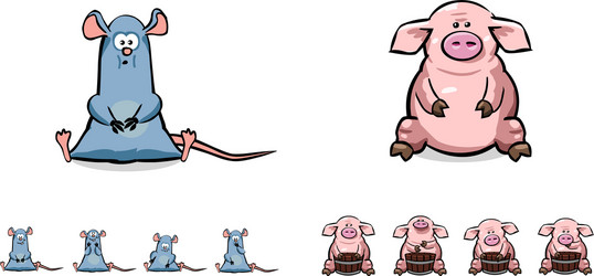 Laughing Pig Vector Images (over 350)