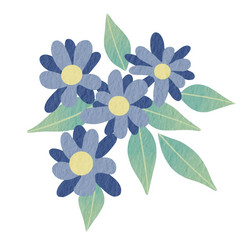 Animated Blue Flower