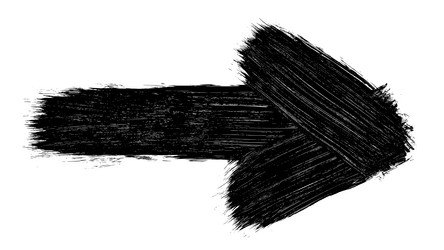 Black arrow isolated on white background Vector Image