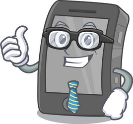 Waving ipad isolated with in character Royalty Free Vector