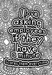 Coloring book page - hr team assemble Royalty Free Vector