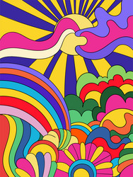 Psychedelic Sun Vector Images (over 2,200)