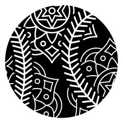 Sun geometric cut out simple Royalty Free Vector Image