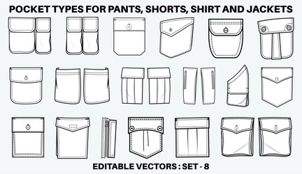 Sewing buttons flat sketch set different types Vector Image