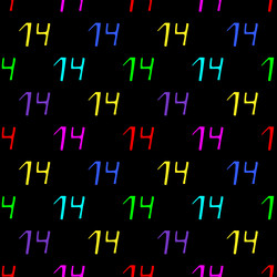 Numbers 14 Vector Images (over 2,400)