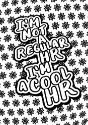 Coloring book page - hr team assemble Royalty Free Vector