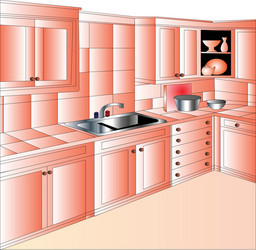 Kitchen unit Royalty Free Vector Image - VectorStock