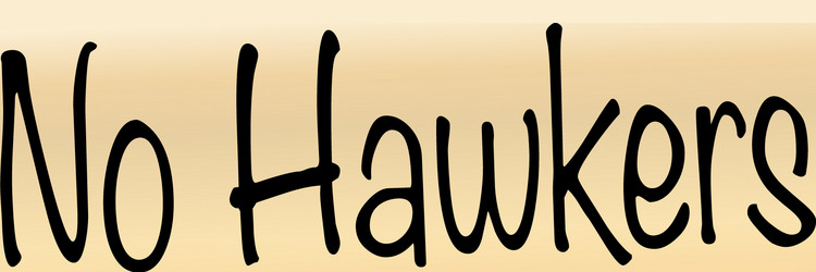 Sign no Hawkers Vector Images (4)