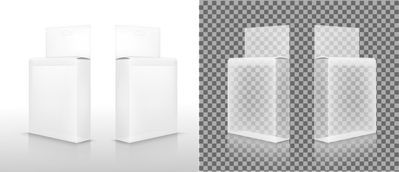 Realistic transparent paper or plastic packaging Vector Image