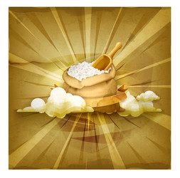Bag of rice Royalty Free Vector Image - VectorStock