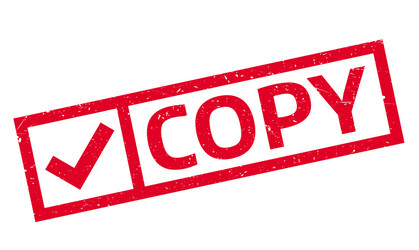 Grunge copy word rubber stamp red sign Royalty Free Vector