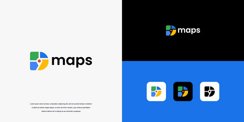 Letter mark maps logo g Royalty Free Vector Image