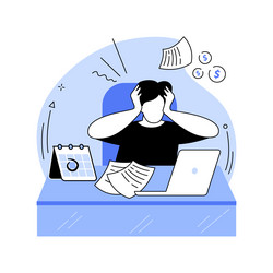 Anger about grades isolated cartoon Royalty Free Vector