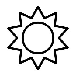 Sunlight mode icon Royalty Free Vector Image - VectorStock