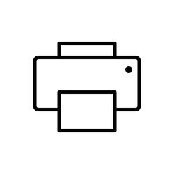 Receipt printer icon Royalty Free Vector Image