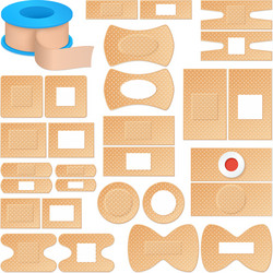 Elastic adhesive bandage realistic plaster strip Vector Image