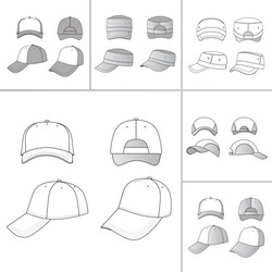 Baseball cap Royalty Free Vector Image - VectorStock