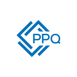 Ppq abstract technology logo design on white Vector Image