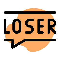 Trolling on social media with a loser comment Vector Image