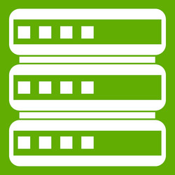 Database icon green Royalty Free Vector Image - VectorStock