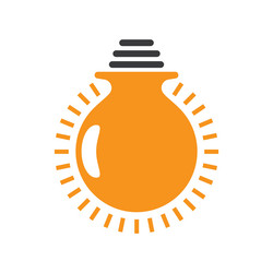 Lightbulb logo images Royalty Free Vector Image