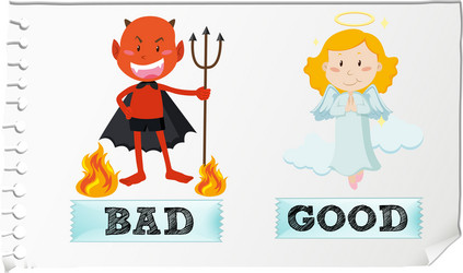 Opposites Good Bad Vector Images (over 260)