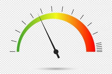 Color speedometer icons speed gauge symbol Vector Image
