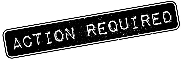 Action required rubber stamp Royalty Free Vector Image