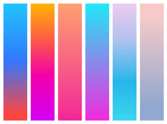 Modern soft color palette gradient backgrounds set