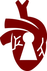 Heart attack risk logo icon design Royalty Free Vector Image