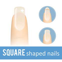 Set of nails shapes Royalty Free Vector Image - VectorStock