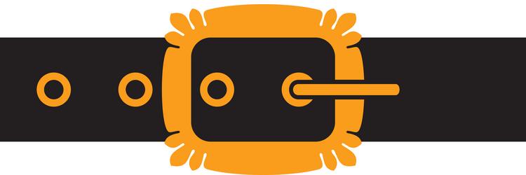 Santa belt color Royalty Free Vector Image - VectorStock