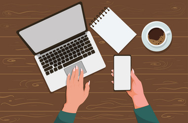 Desk From Above Vector Images (91)