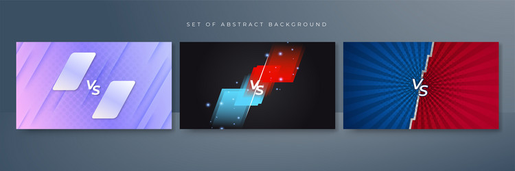 Versus vs background for game battle challenge Vector Image
