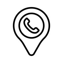 Phone location icon Royalty Free Vector Image - VectorStock