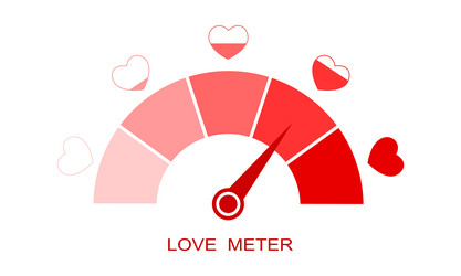Love meter element Royalty Free Vector Image - VectorStock