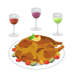 Chicken stew Royalty Free Vector Image - VectorStock