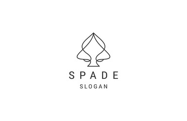 Spade logo Royalty Free Vector Image - VectorStock