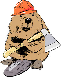 Crazy Beaver Cartoon Vector Images (36)