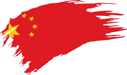 China flag Royalty Free Vector Image - VectorStock