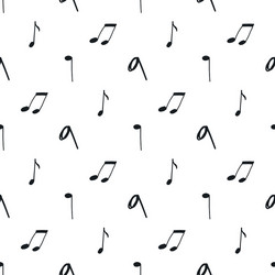 Music seamless background Royalty Free Vector Image