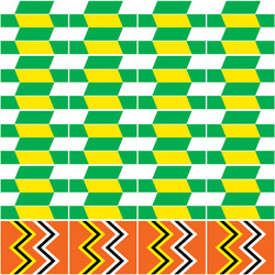 Kente Cloth Pattern - African Textile Royalty Free Vector