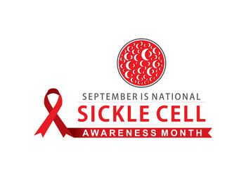 Sickle cell disease awareness month Royalty Free Vector
