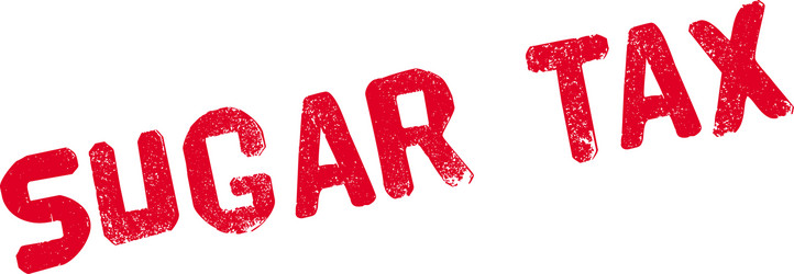 Sugar tax rubber stamp Royalty Free Vector Image