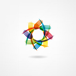 Hands reaching for handshake flat icon Royalty Free Vector