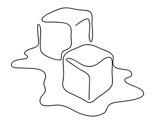 Ice Cube Line Drawing Vector Images (over 380)