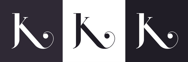 K Monogram Clipart
