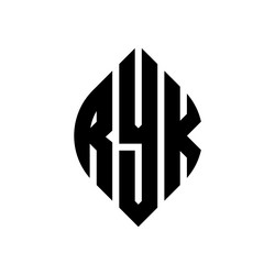 Ryk logo letter design Royalty Free Vector Image